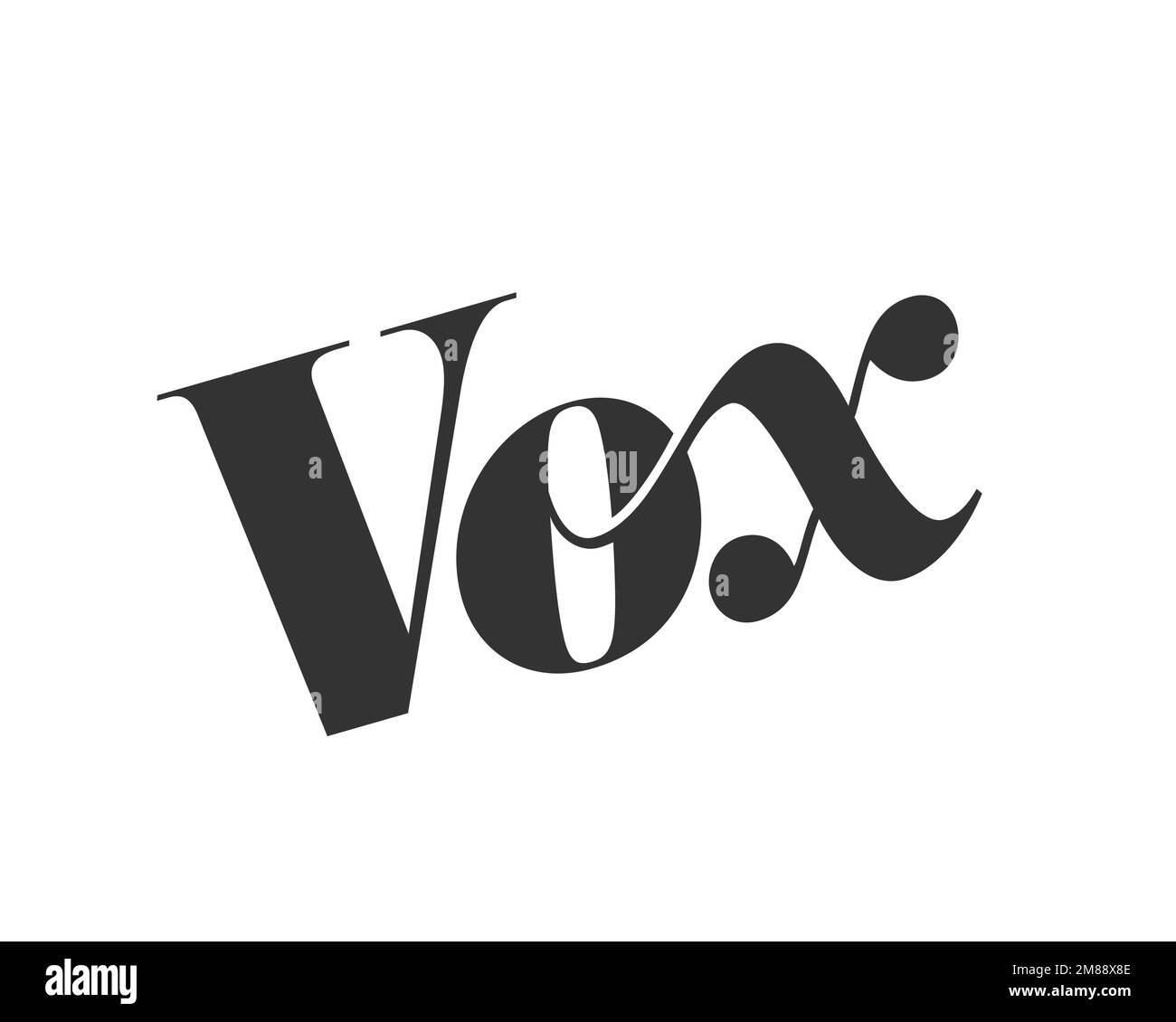 Vox logo Black and White Stock Photos & Images - Alamy