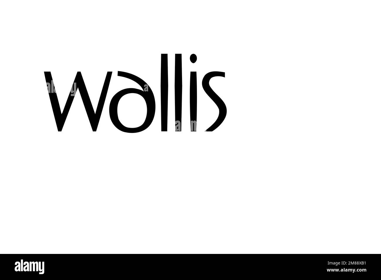Wallis retailer, Logo, White background Stock Photo - Alamy