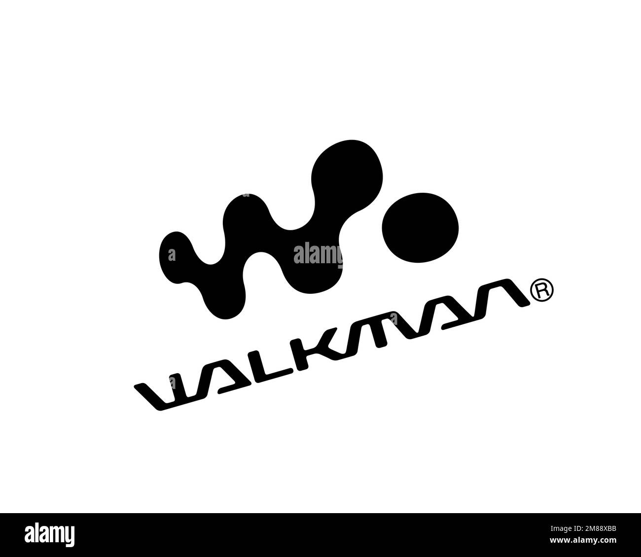 Walkman, Rotated Logo, White Background Stock Photo - Alamy