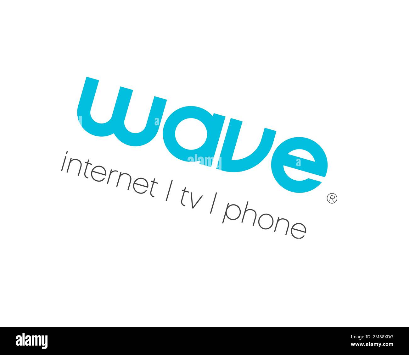 Wave Broadband, rotated logo, white background B Stock Photo - Alamy
