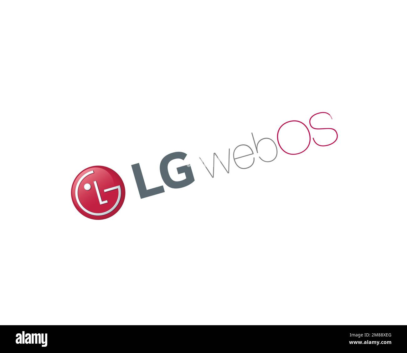 WebOS, rotated logo, white background Stock Photo - Alamy