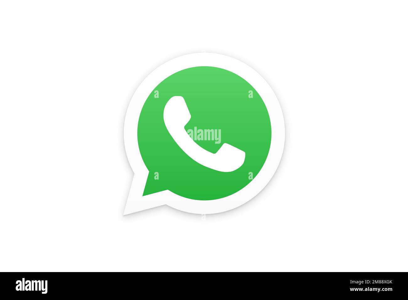 WhatsApp, Logo, White background Stock Photo - Alamy