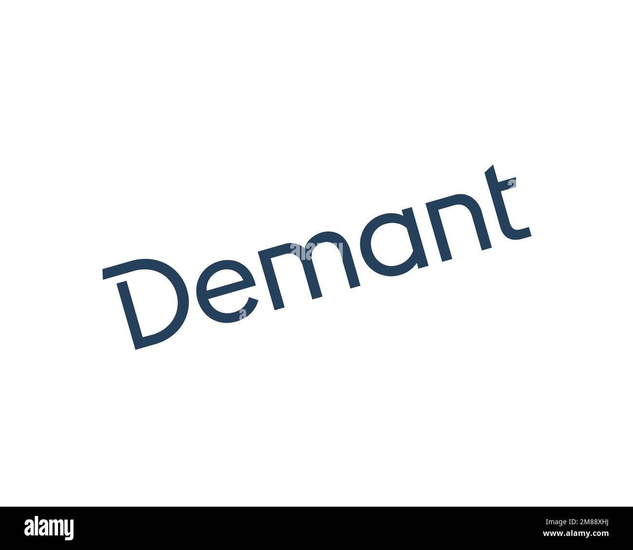 William Demant, rotated logo, white background Stock Photo - Alamy