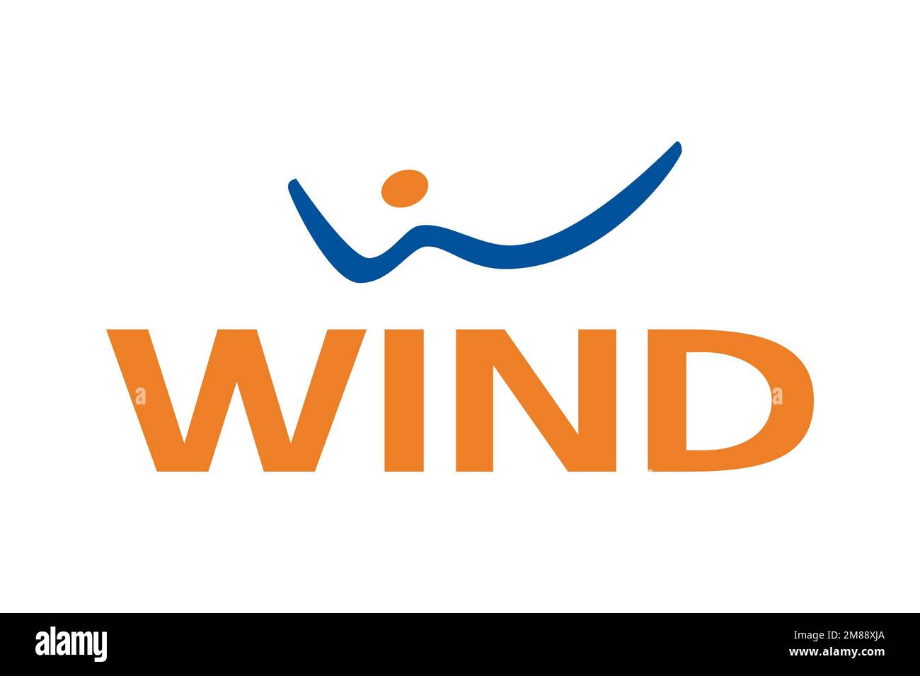 Wind Telecom, Logo, White background Stock Photo - Alamy