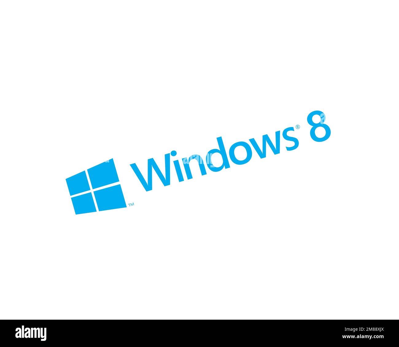 Windows 8, rotated logo, white background Stock Photo - Alamy
