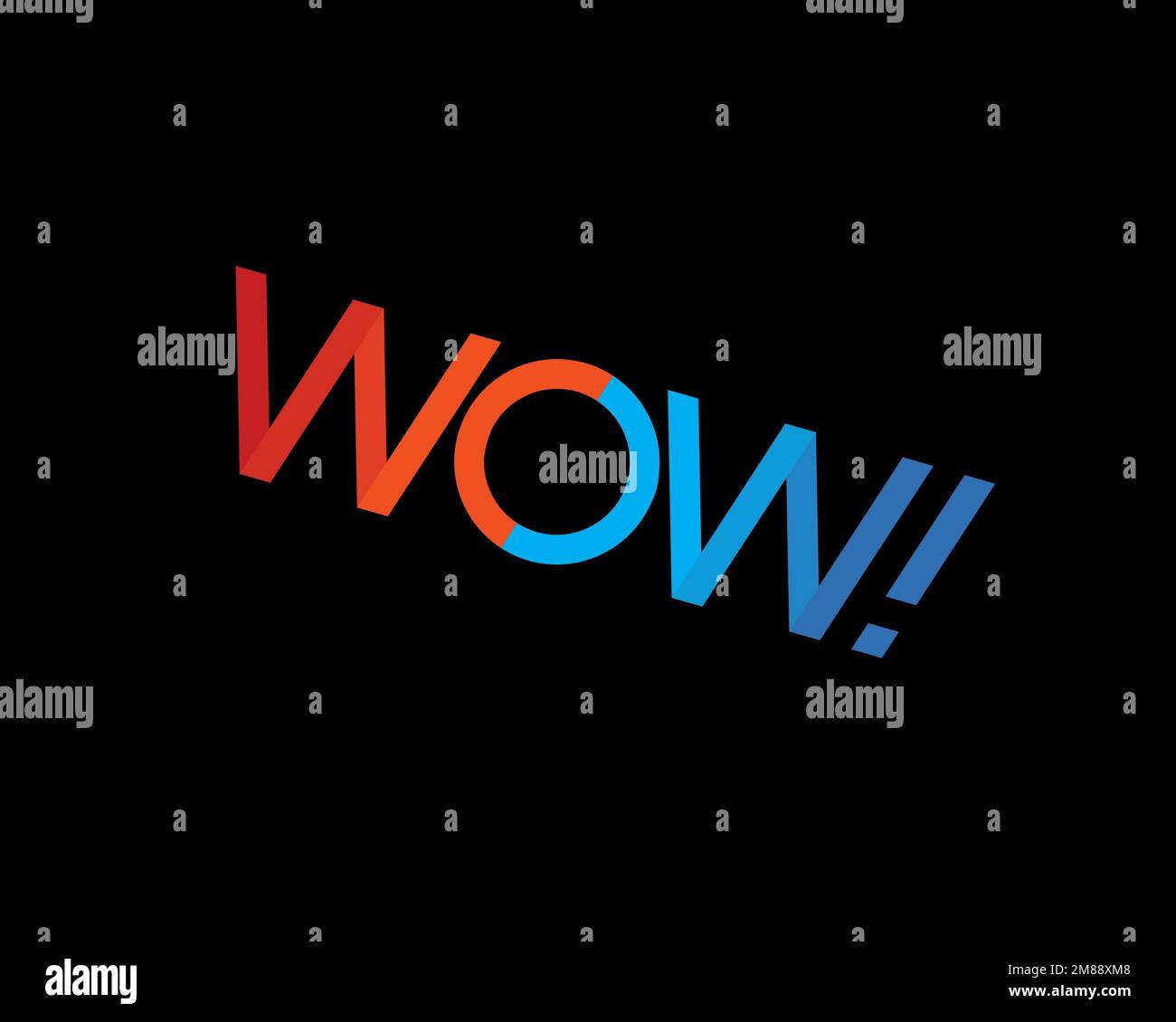 Wide Open West, rotated logo, black background B Stock Photo - Alamy