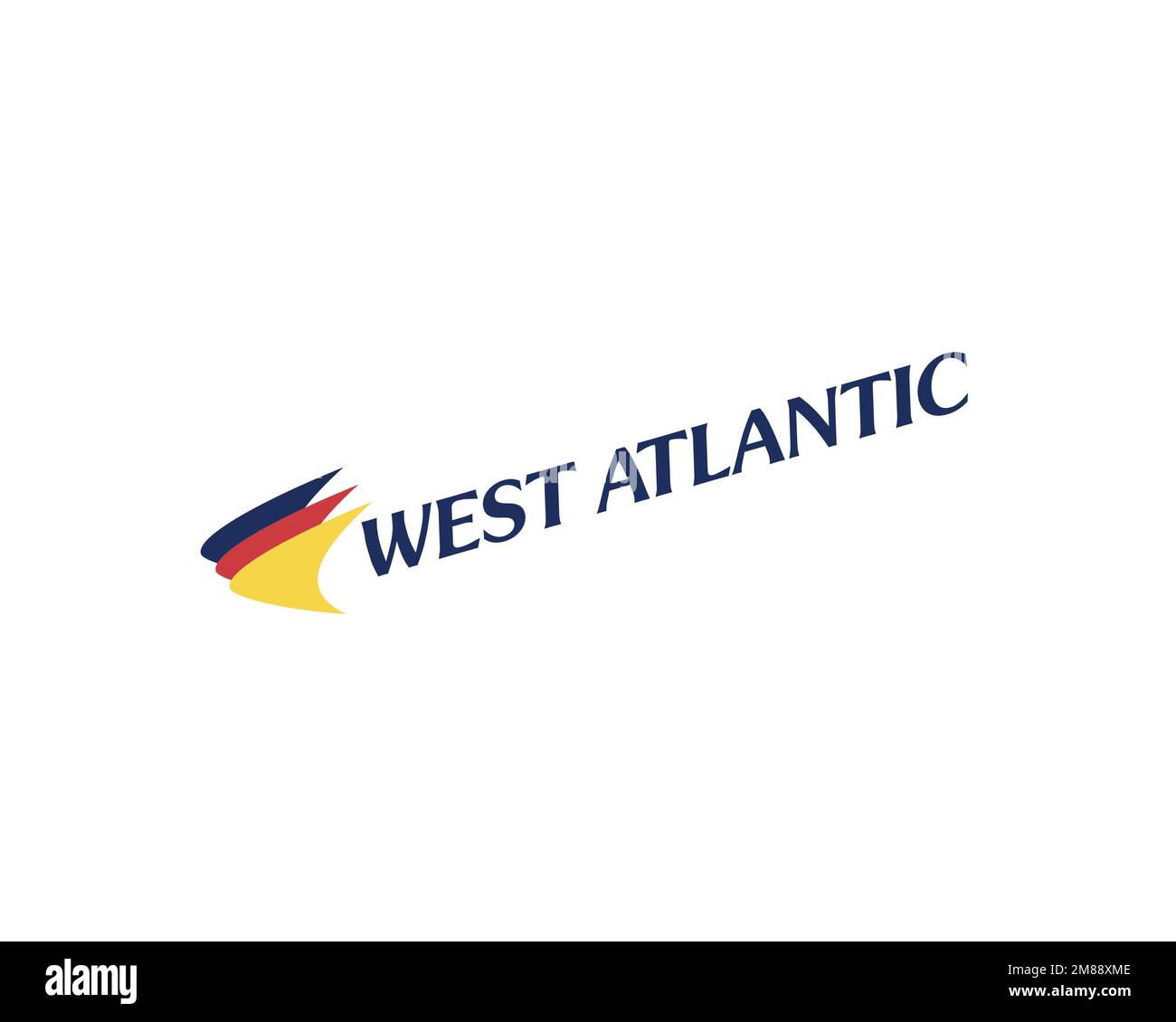 West Air Sweden, rotated logo, white background Stock Photo - Alamy