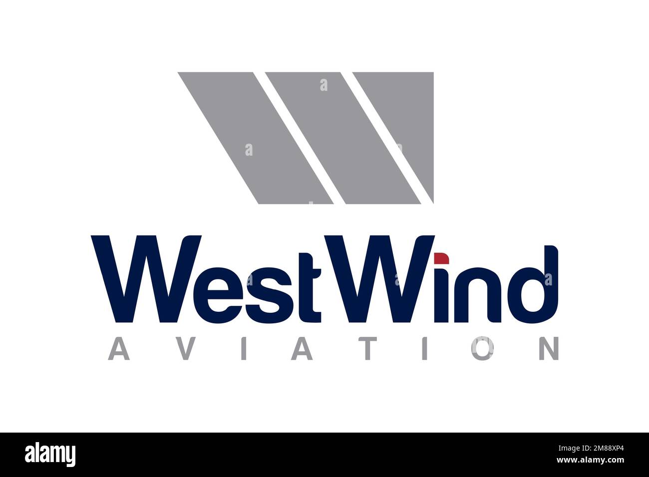 West Wind Aviation, Logo, White background Stock Photo - Alamy