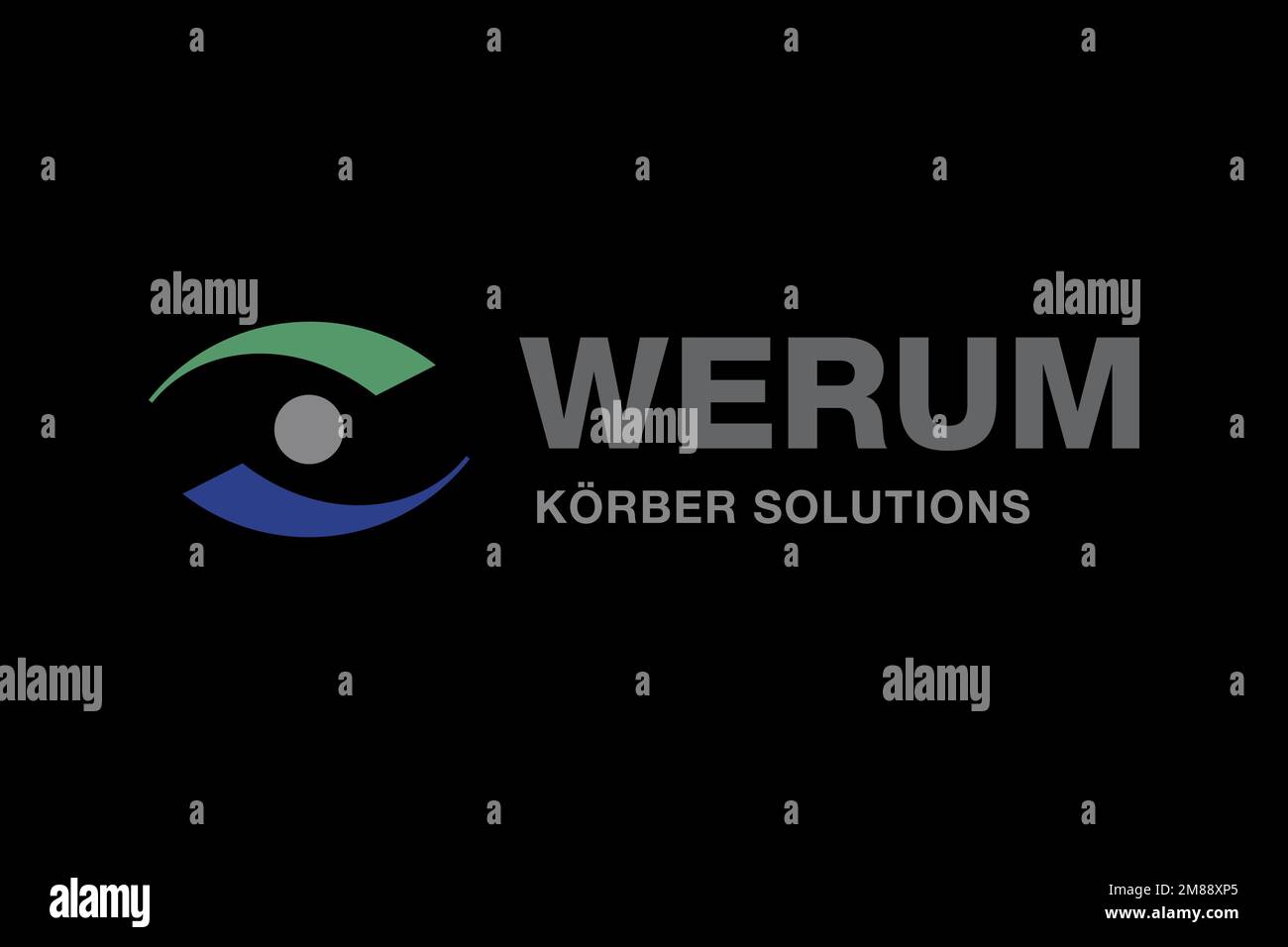 Werum IT Solutions, Logo, Black background Stock Photo - Alamy