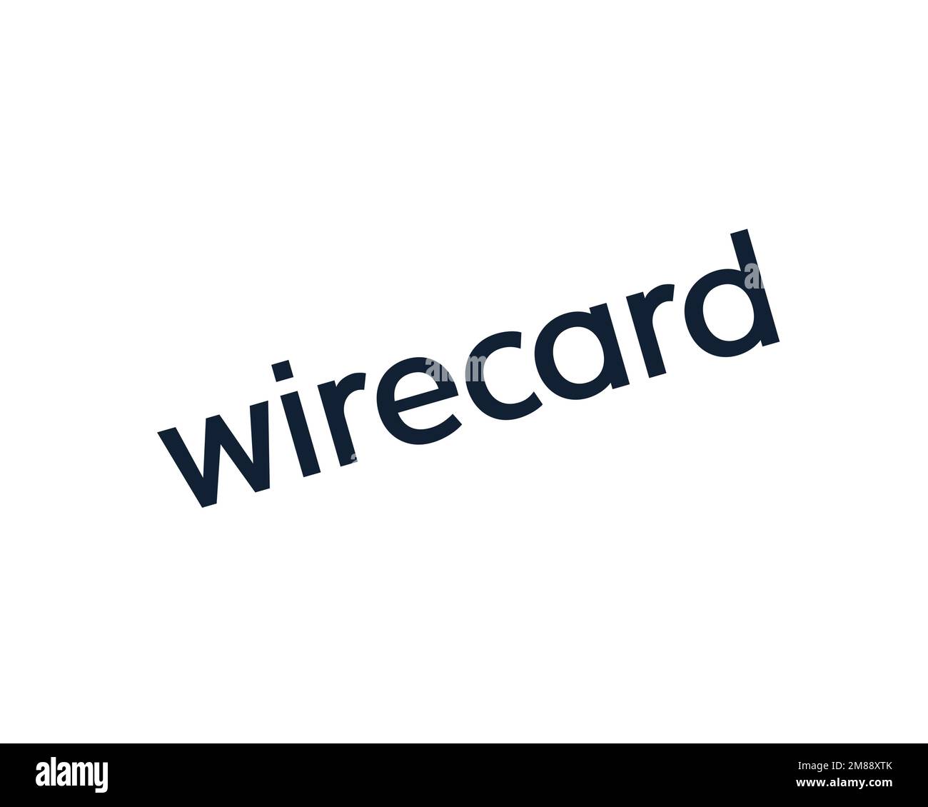Wirecard, rotated logo, white background Stock Photo - Alamy
