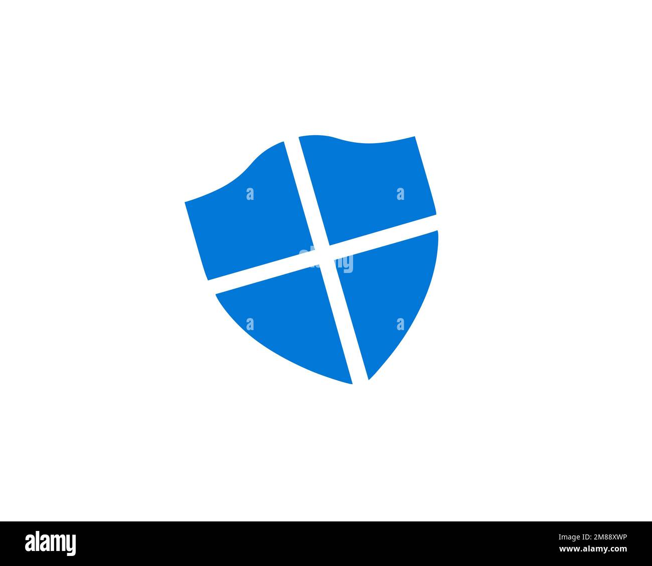 Windows Defender, rotated logo, white background Stock Photo - Alamy