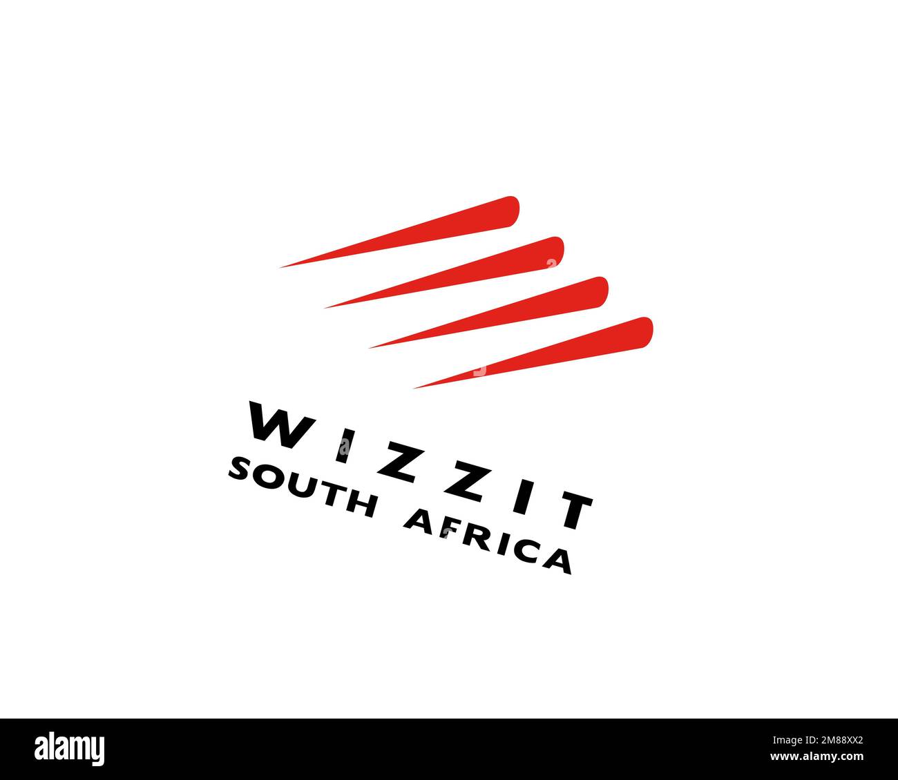 Wizzit, rotated logo, white background B Stock Photo - Alamy