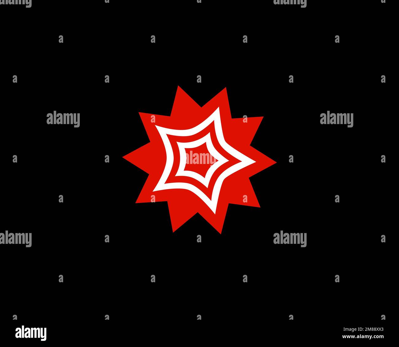 Wolfram Mathematica, rotated logo, black background Stock Photo - Alamy