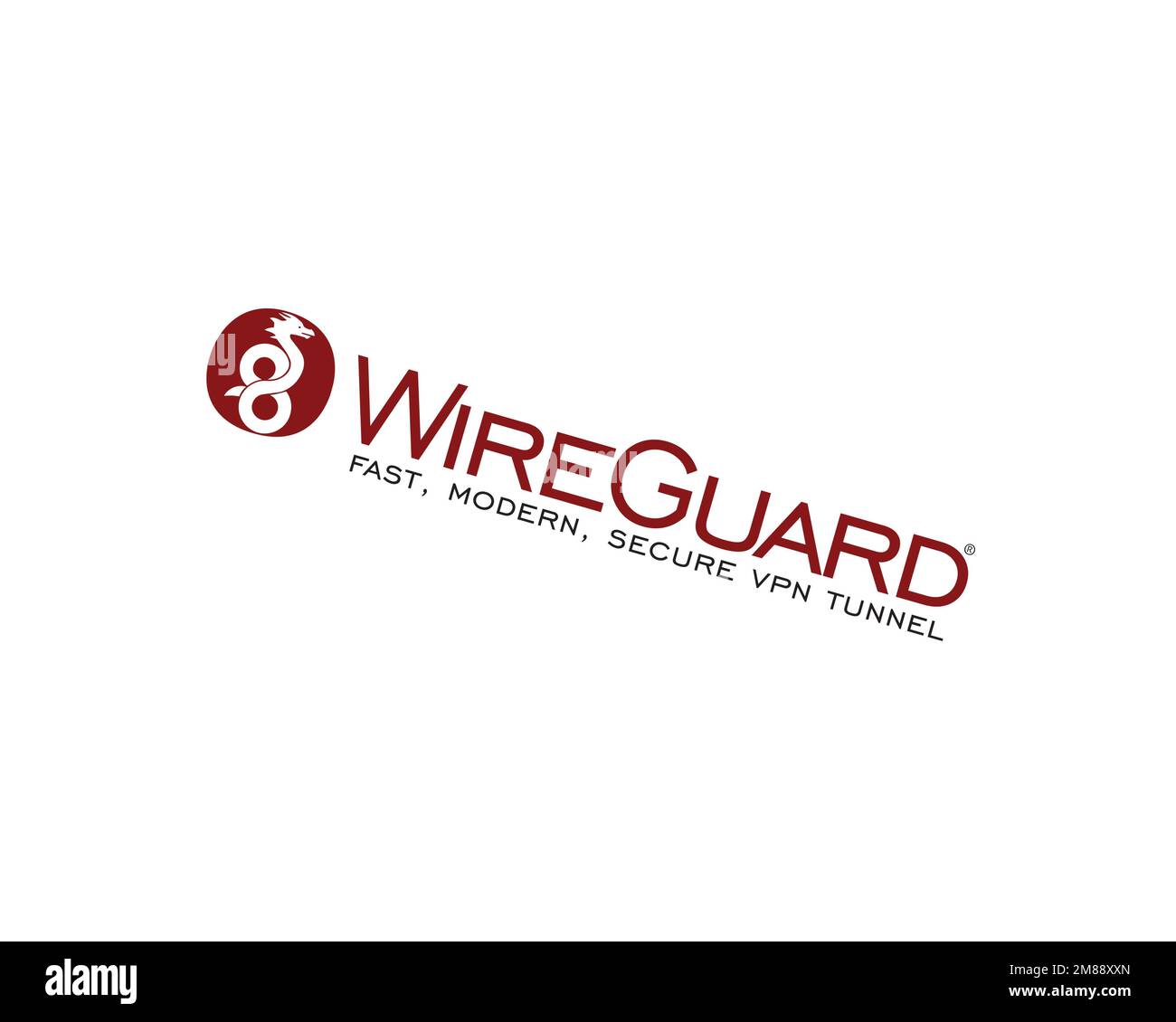 WireGuard, rotated logo, white background B Stock Photo - Alamy