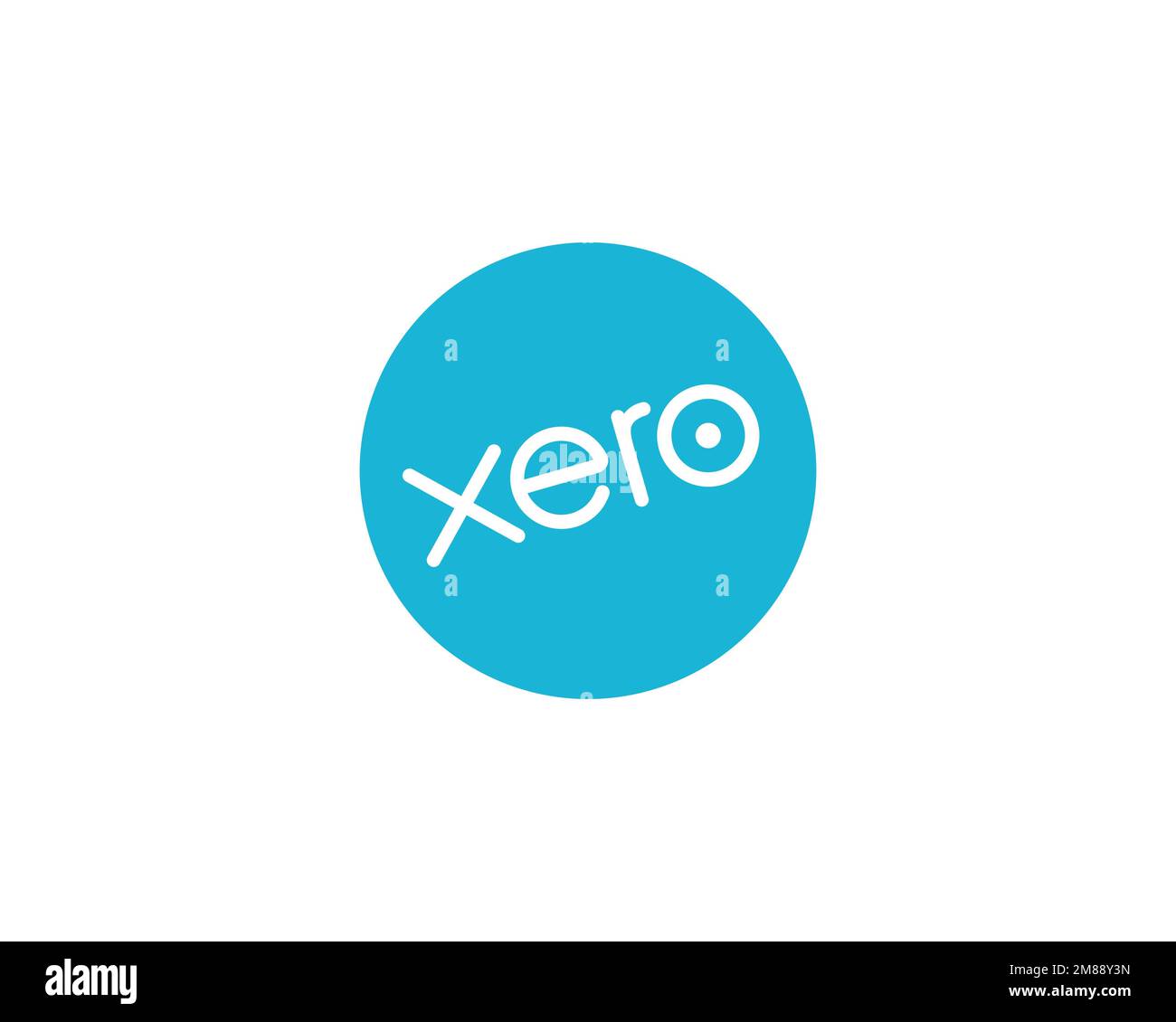 Xero software, rotated logo, white background Stock Photo - Alamy
