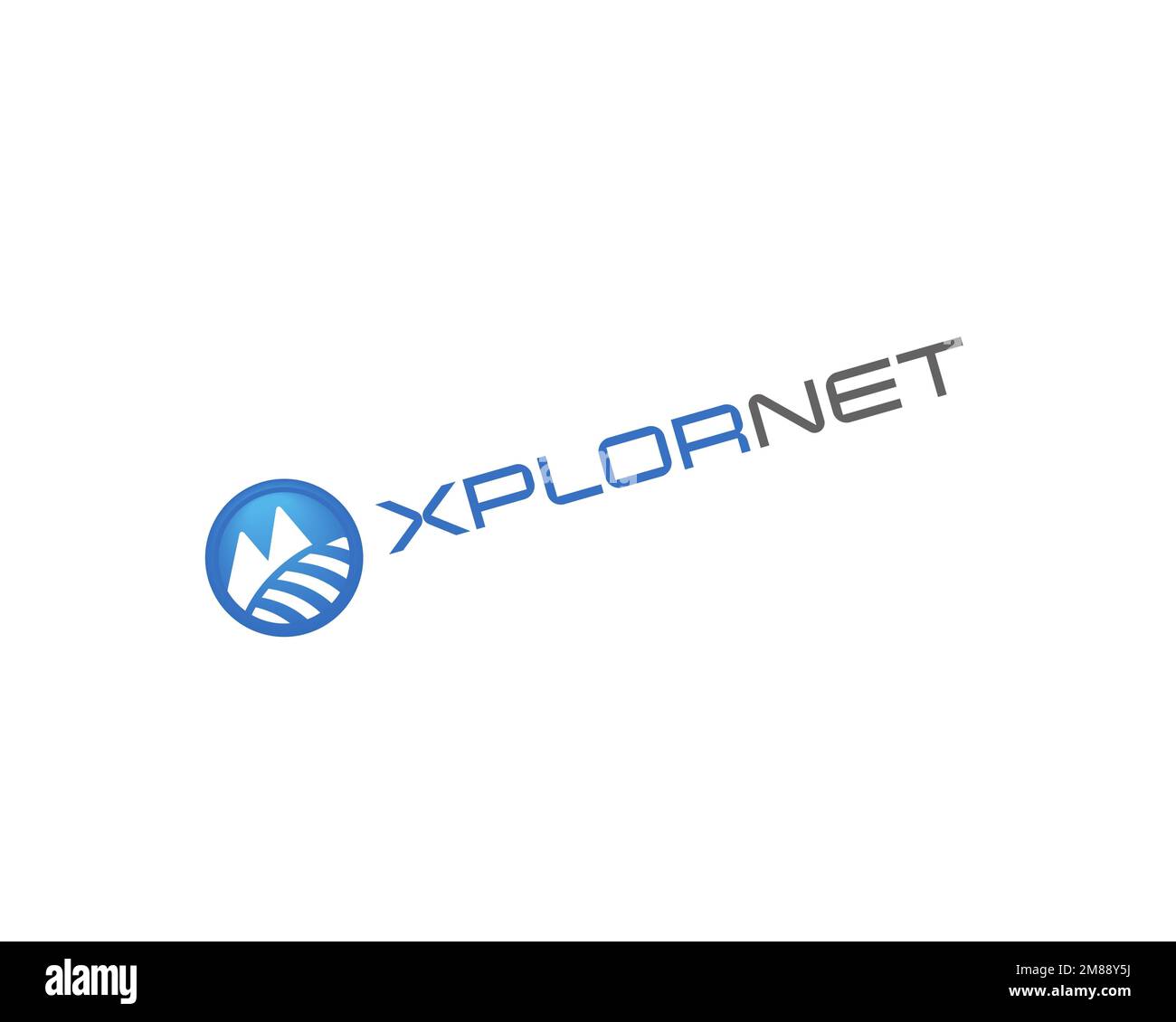 Xplornet, rotated logo, white background Stock Photo - Alamy