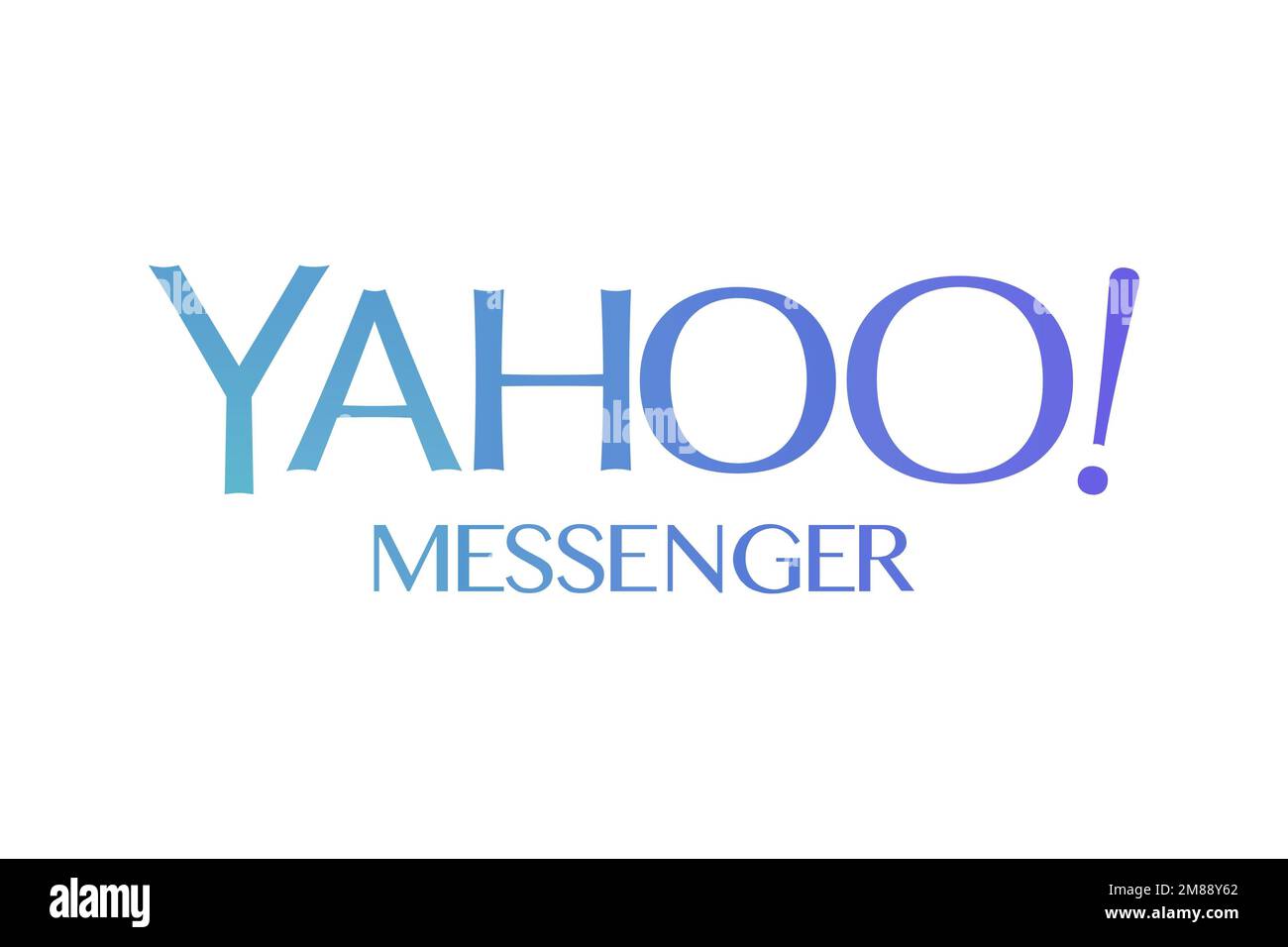 Yahoo! messenger, logo, white background Stock Photo - Alamy