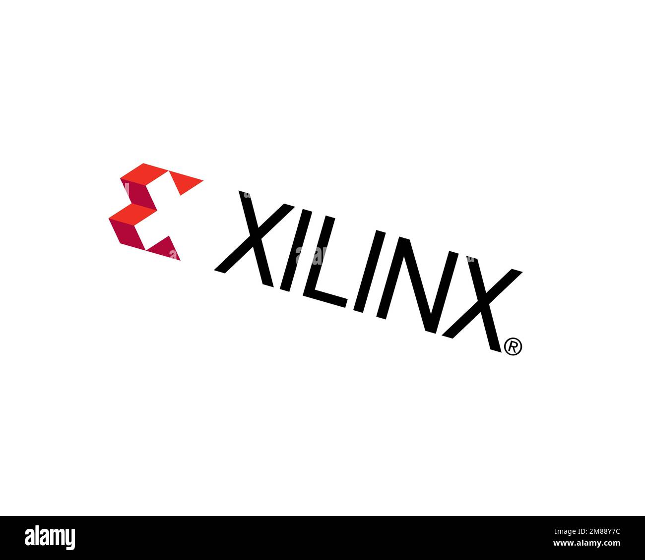 Xilinx, rotated logo, white background B Stock Photo - Alamy