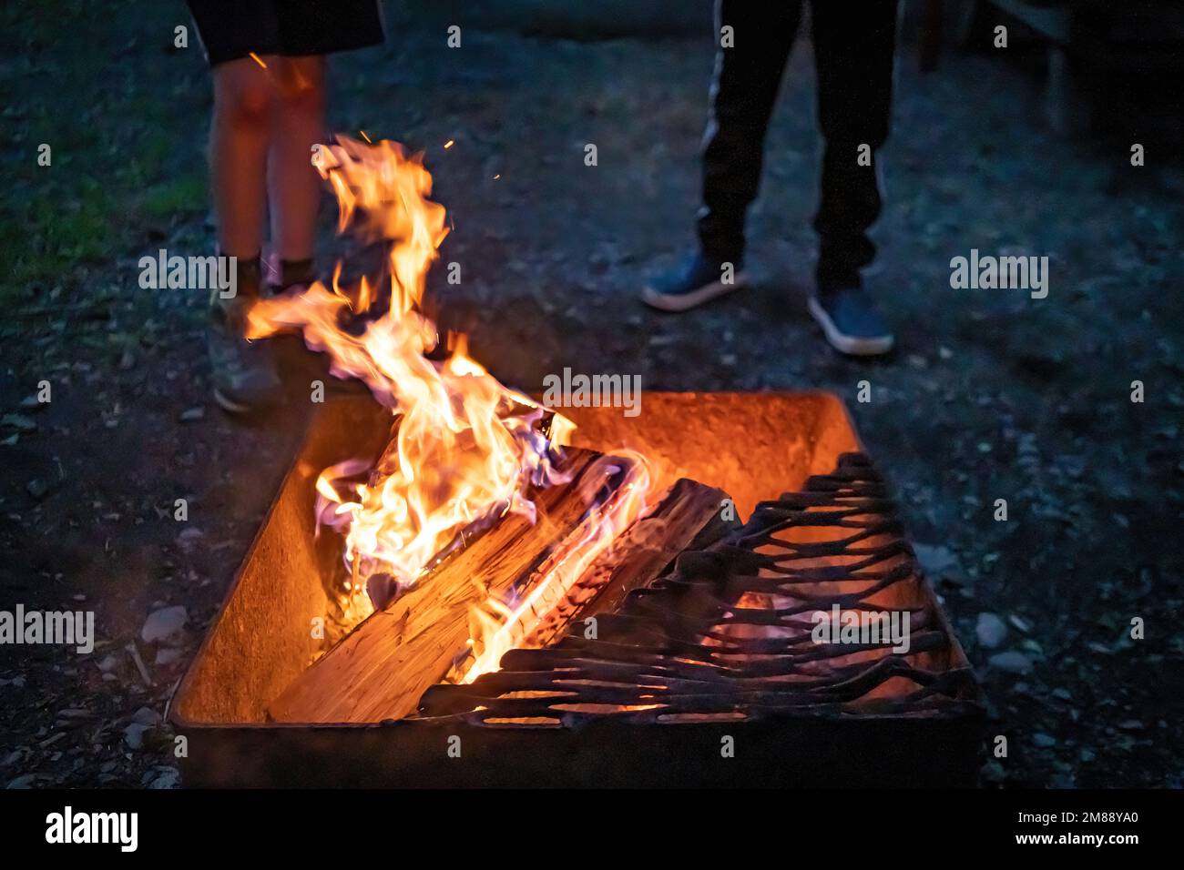 summer fire pit Stock Photo - Alamy