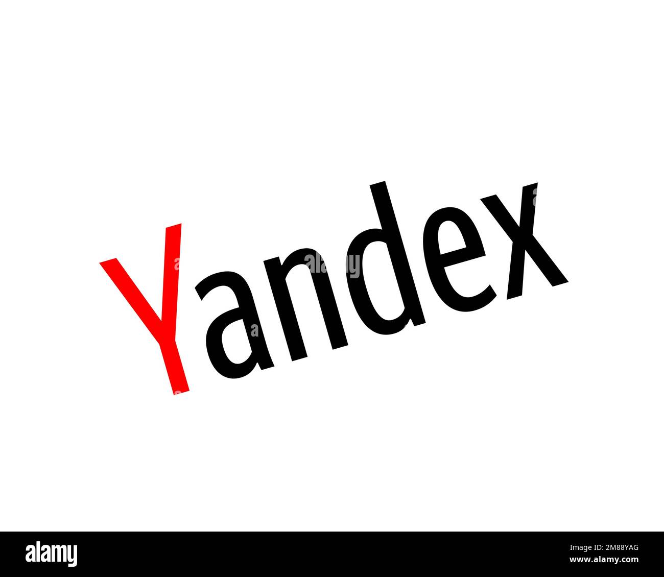 Yandex, rotated logo, white background Stock Photo - Alamy