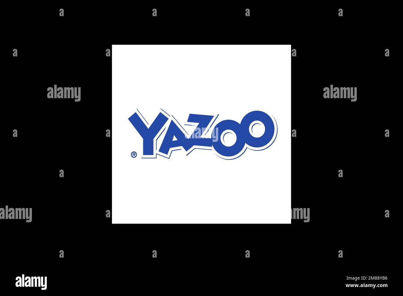 Yazoo drink, Logo, Black background Stock Photo - Alamy