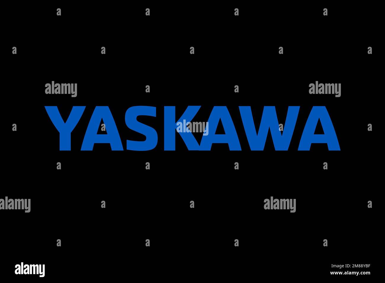 Yaskawa Electric Corporation, Logo, Black background Stock Photo - Alamy