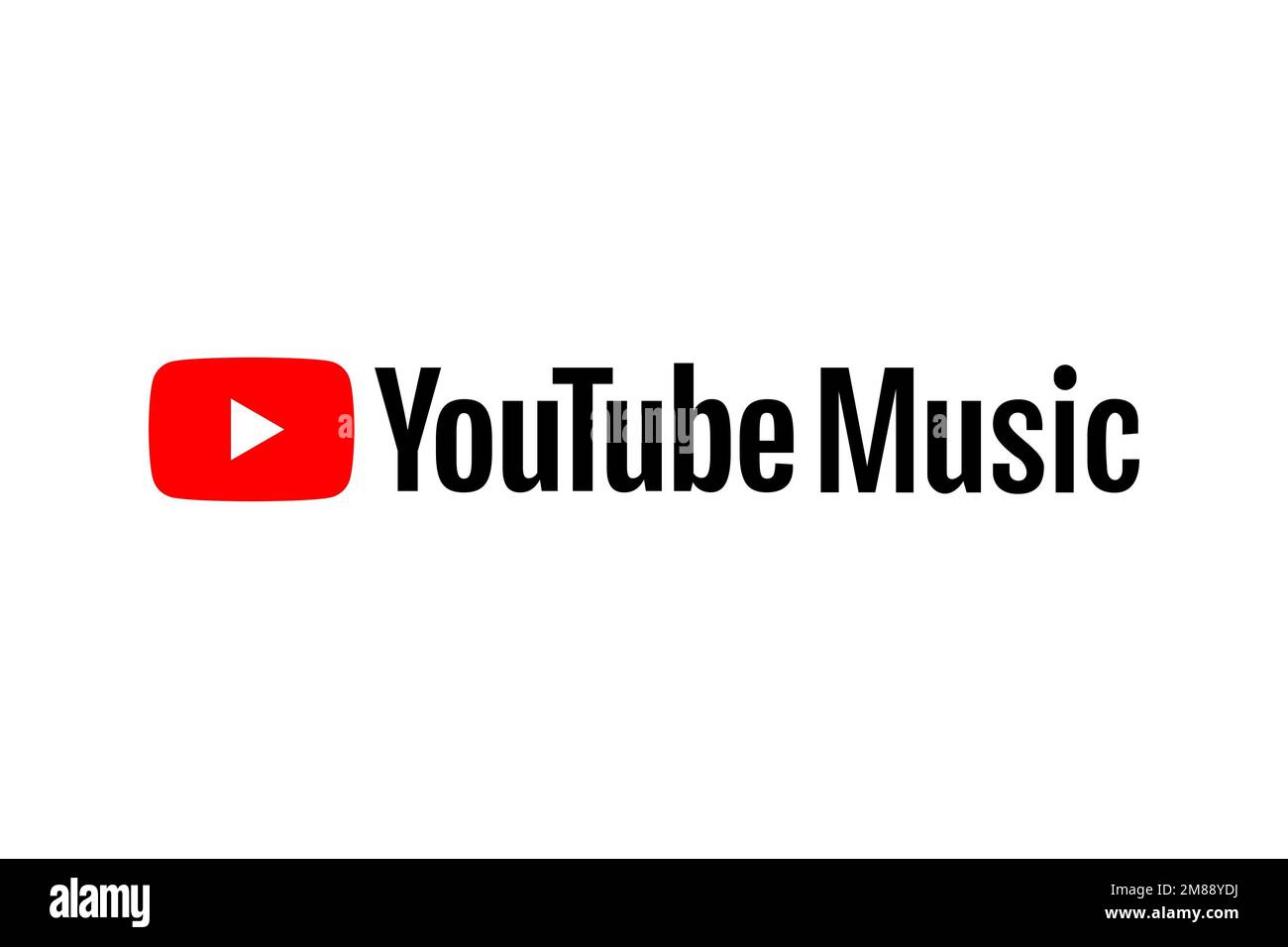 YouTube Music, Logo, White background Stock Photo - Alamy