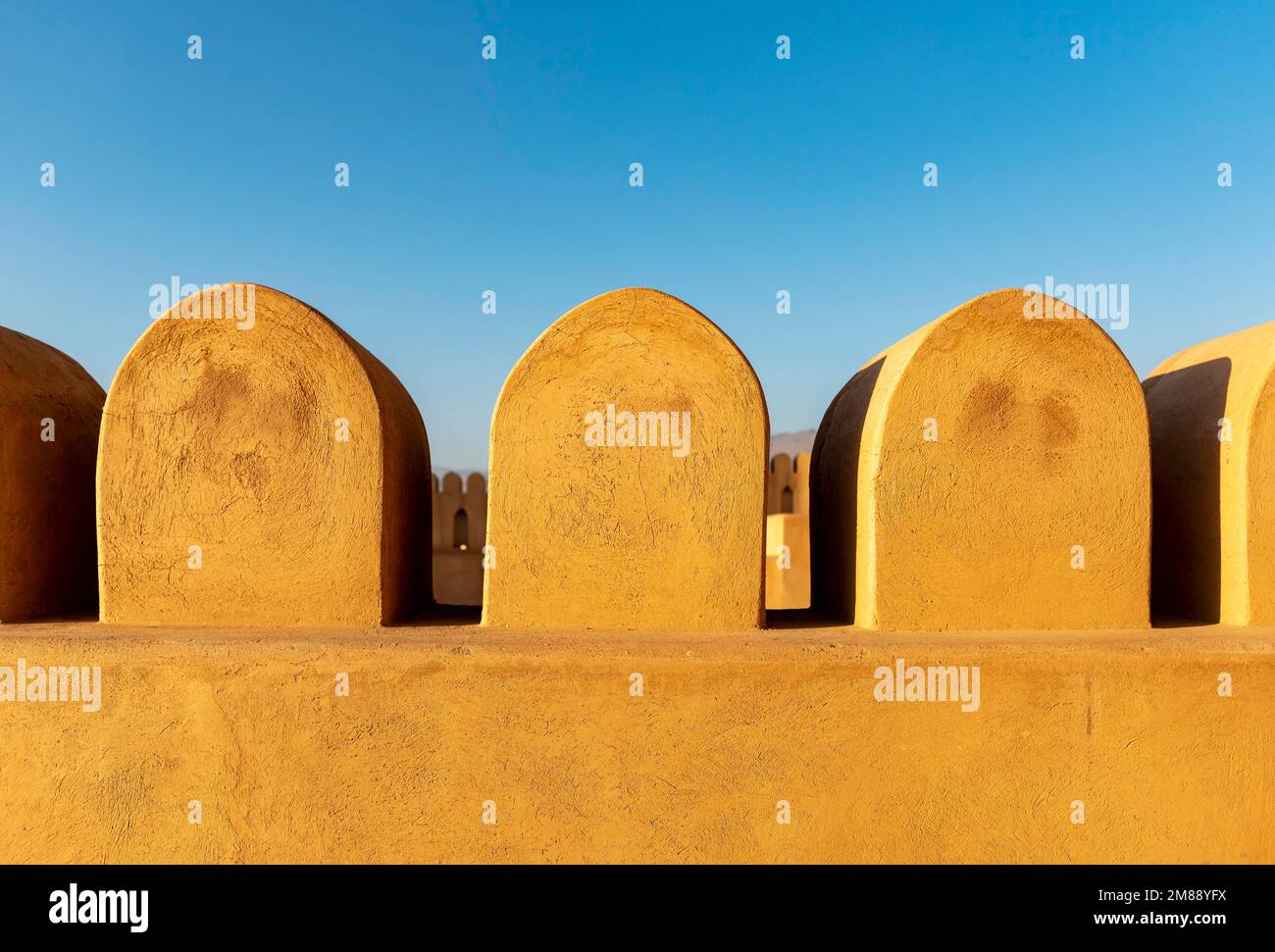 Nizwa Fort walls, Oman Stock Photo - Alamy