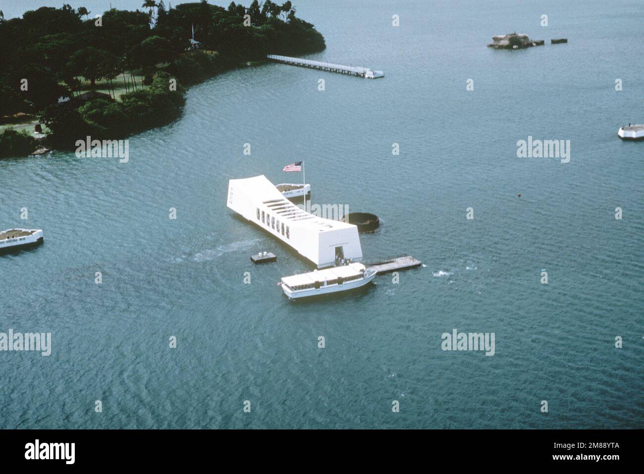Uss arizona memorial aerial hi-res stock photography and images - Alamy