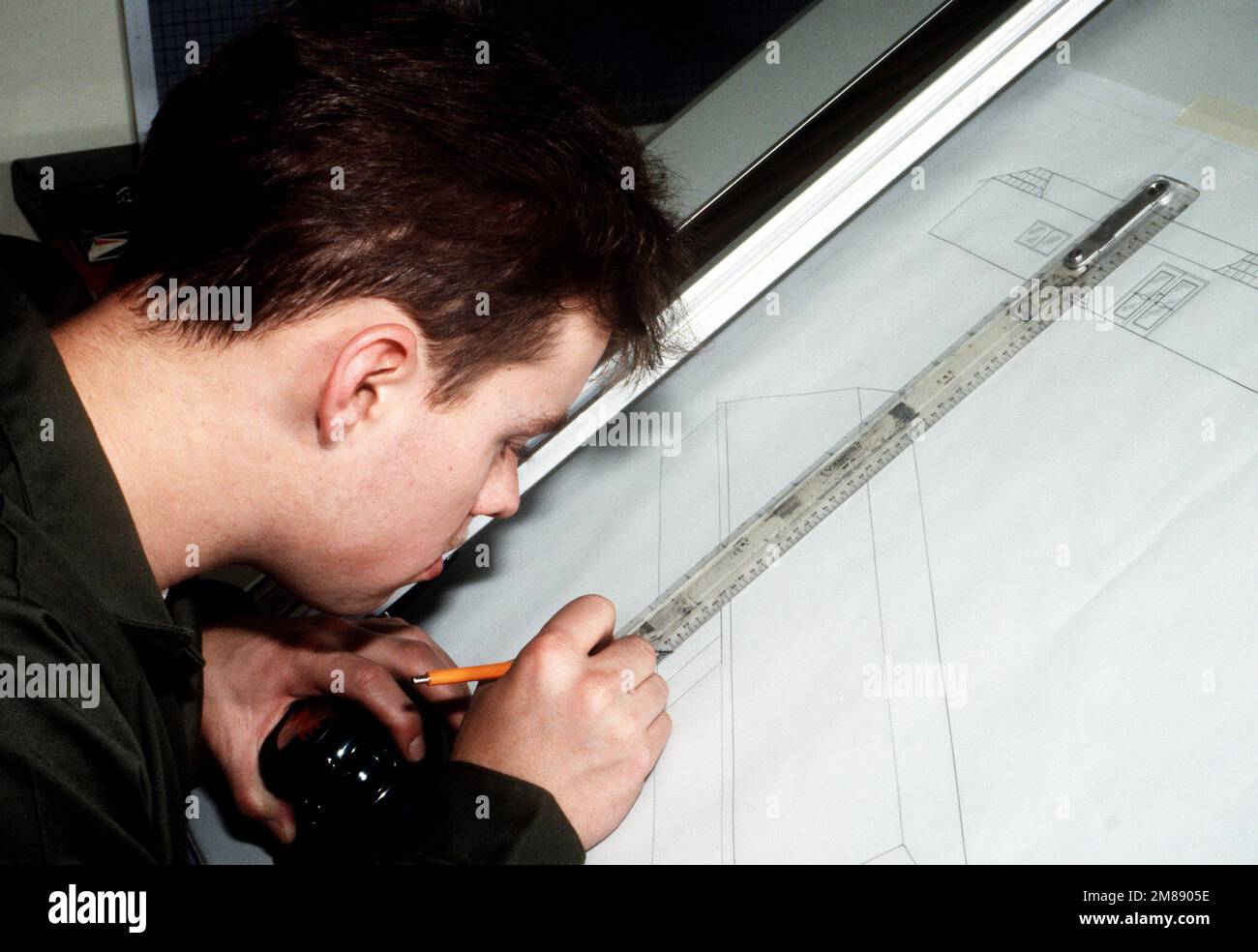 Builders Construction Apprentice Jim Leslie of Naval Construction ...