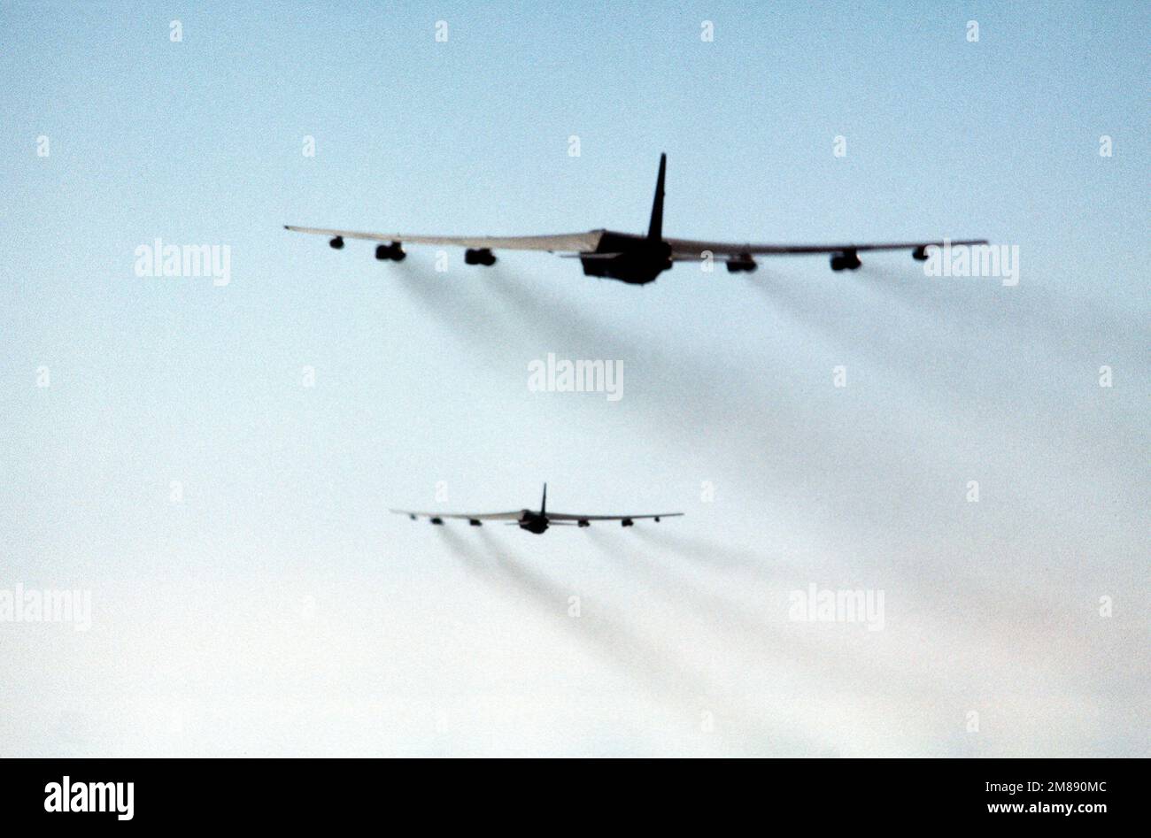B-52 aircraft from the 596th Bombardment Squadron fly in exercise Proud ...