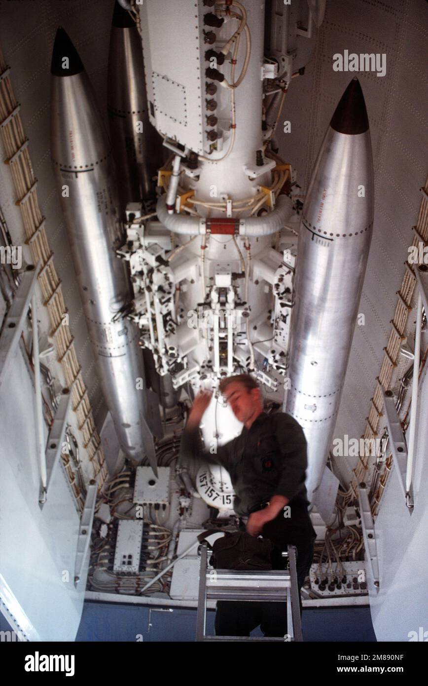 SGT. Lee E. DuBry of the 28th Munitions Maintenance Squadron makes ...