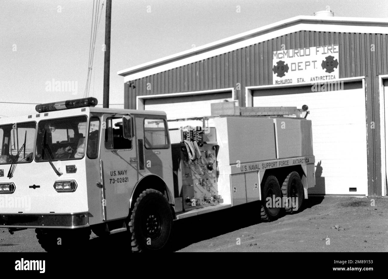 Firefighting vehicles Black and White Stock Photos & Images - Alamy