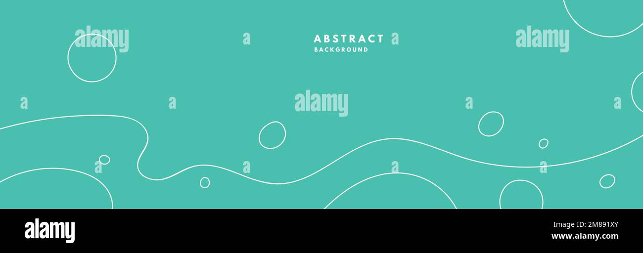 Abstract Green Wave Pattern Background Compositions Of Line And Shapes