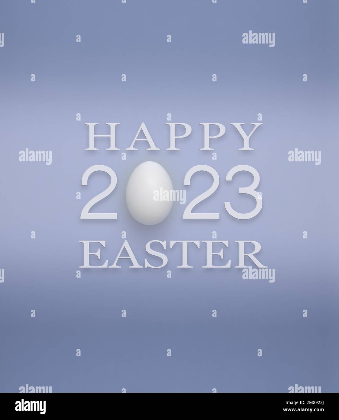 Happy Easter greetings with a real egg displaying the number 2023 ...