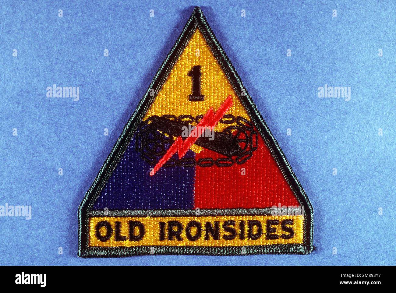 Shoulder patch: 1ST Armored Division. Country: Unknown Stock Photo - Alamy