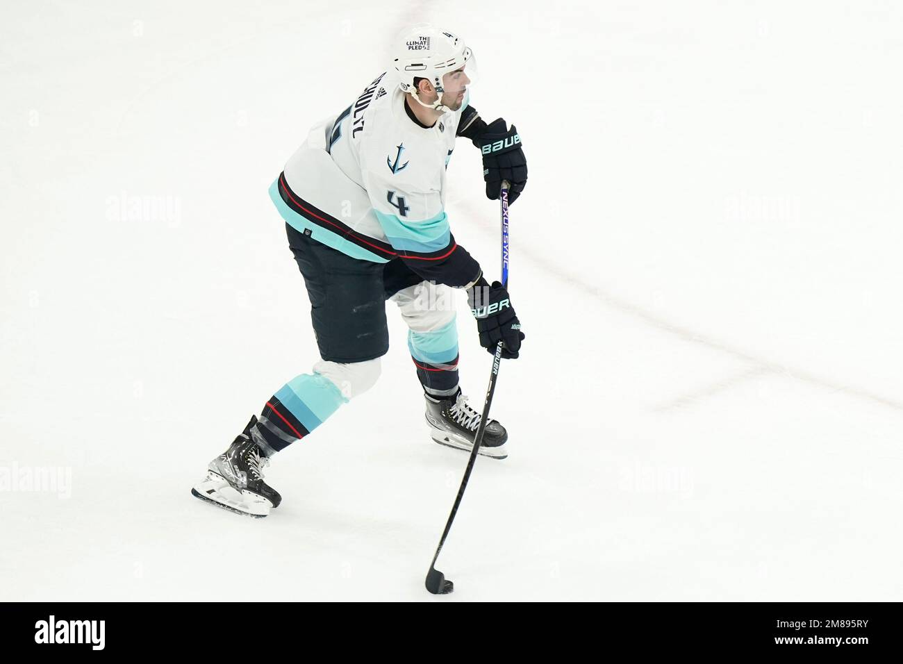 Seattle Kraken defenseman Justin Schultz (4) in the second period of an ...