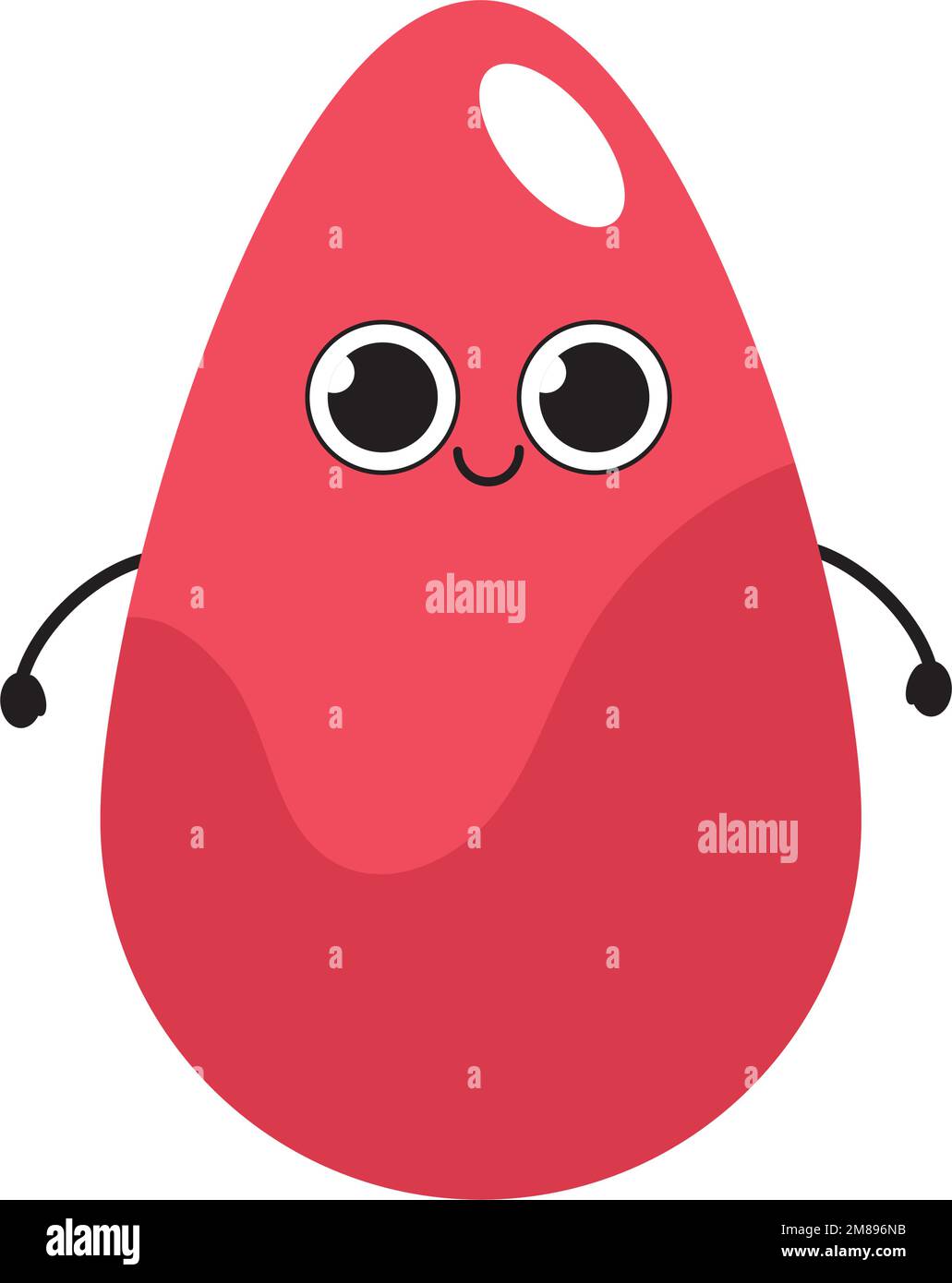 Isolated cute happy blood drop character Vector Stock Vector Image ...
