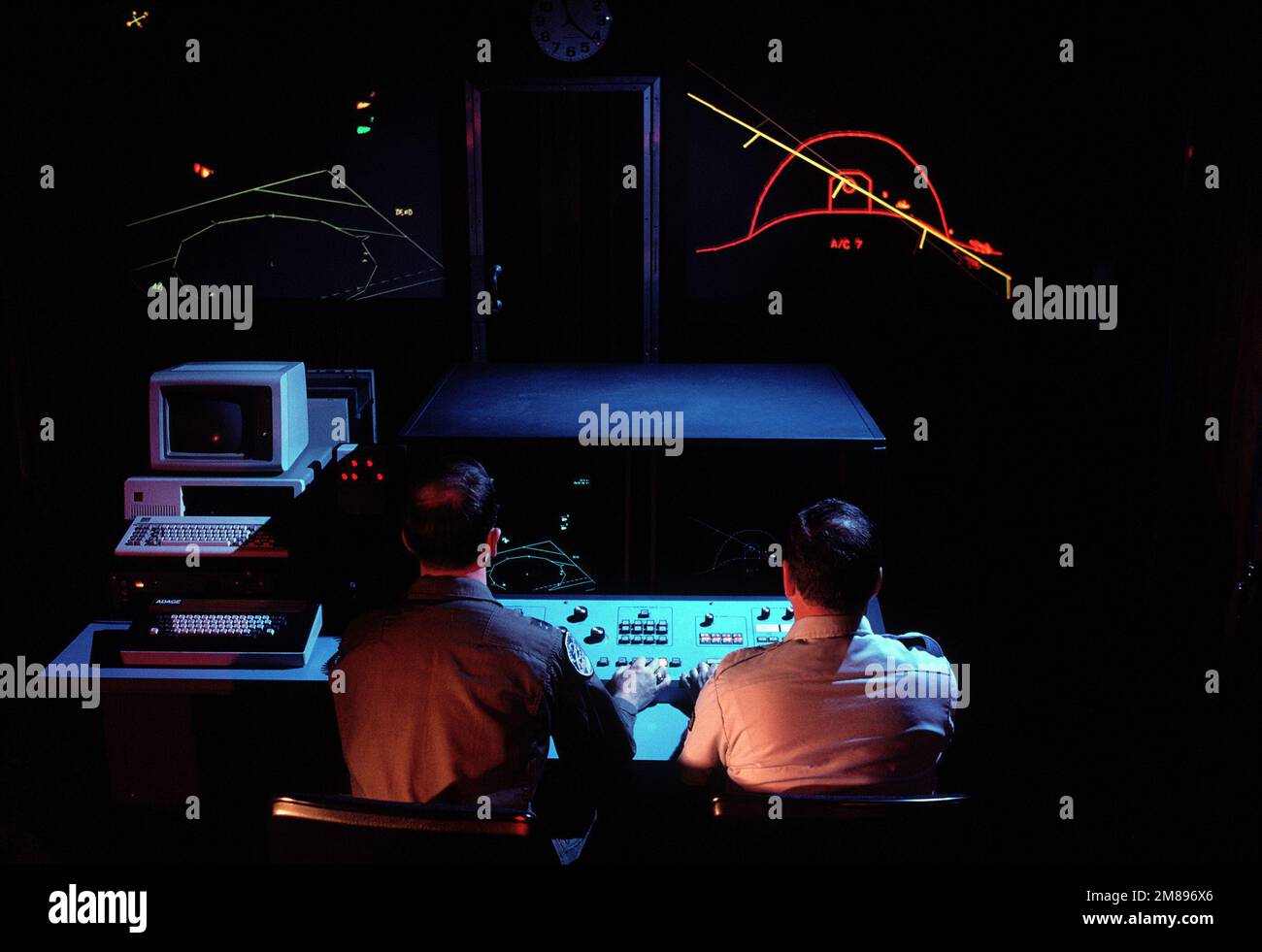 CPT Steve Cichocki, left, director of radar operations for the Air ...