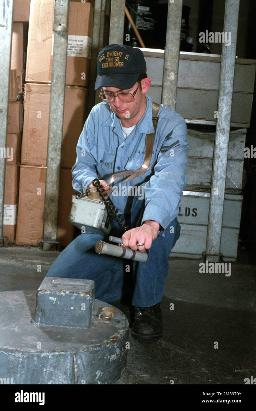 A sailor assigned to the Reactor Laboratories (RL) Division uses a ...