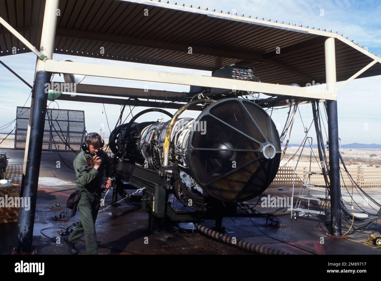 SRA Darron L. Saunders of the 37th Component Repair Squadron monitors ...