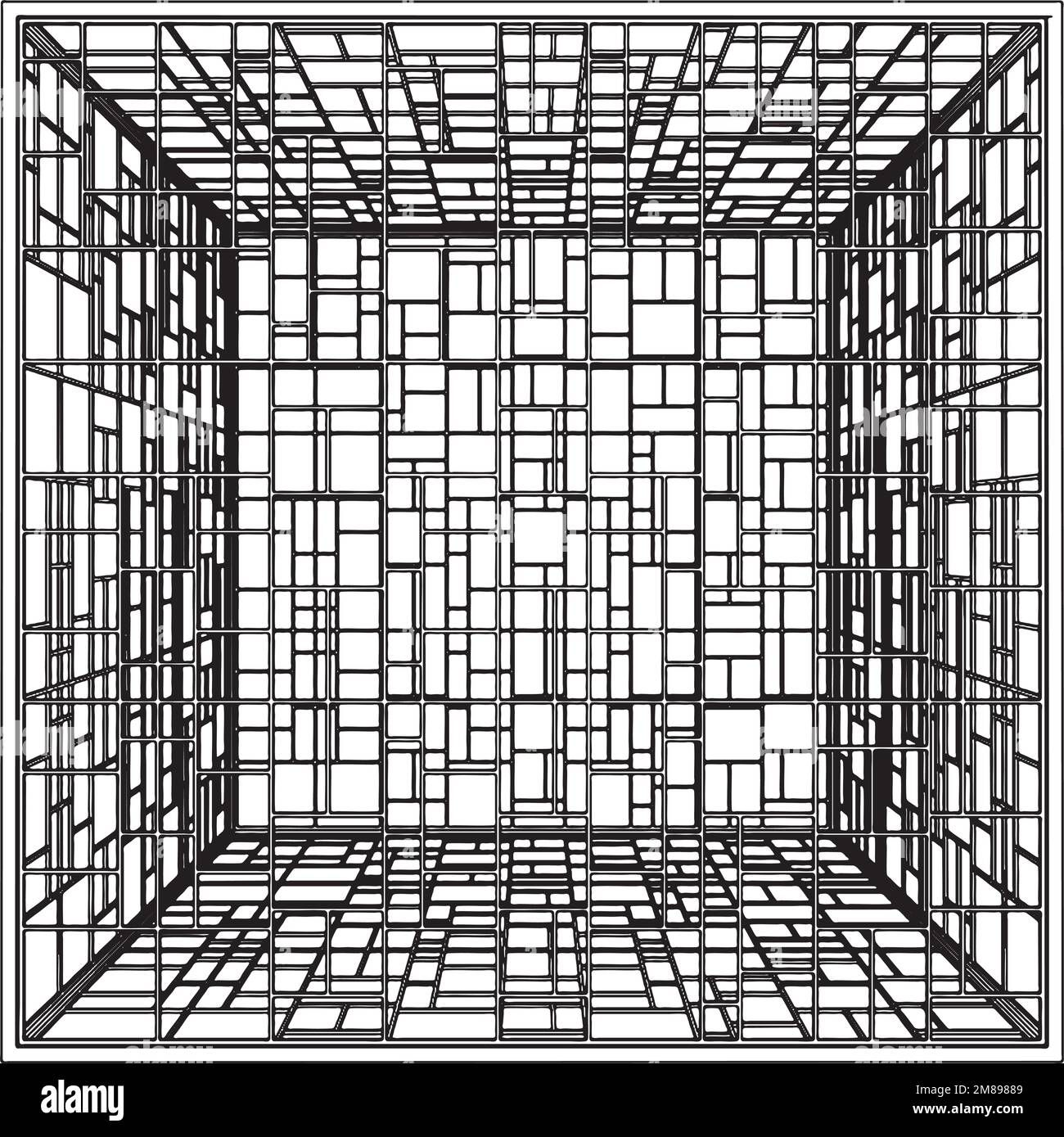 Abstract Ornamental Cage Vector Stock Vector Image & Art - Alamy