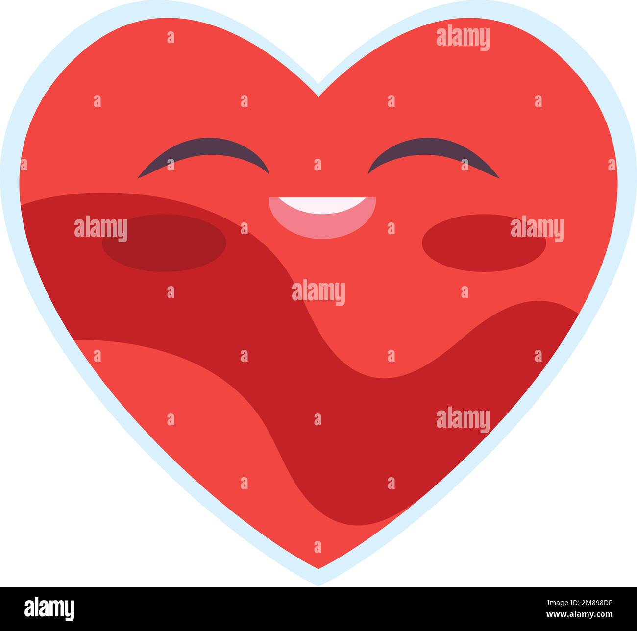 Isolated cute happy blood heart shape character Vector Stock Vector ...