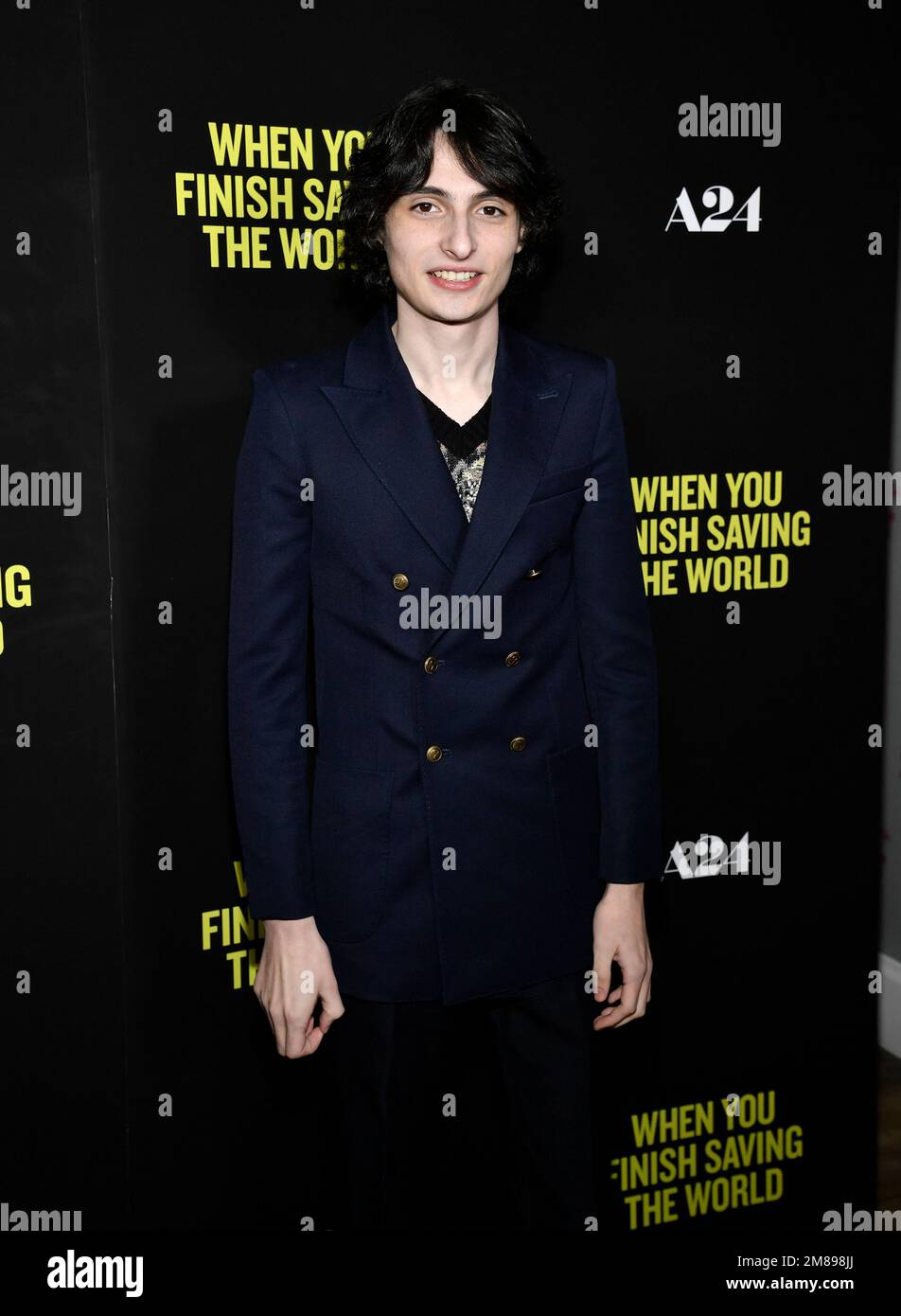 Finn Wolfhard attends a special screening of "When You Finish Saving ...