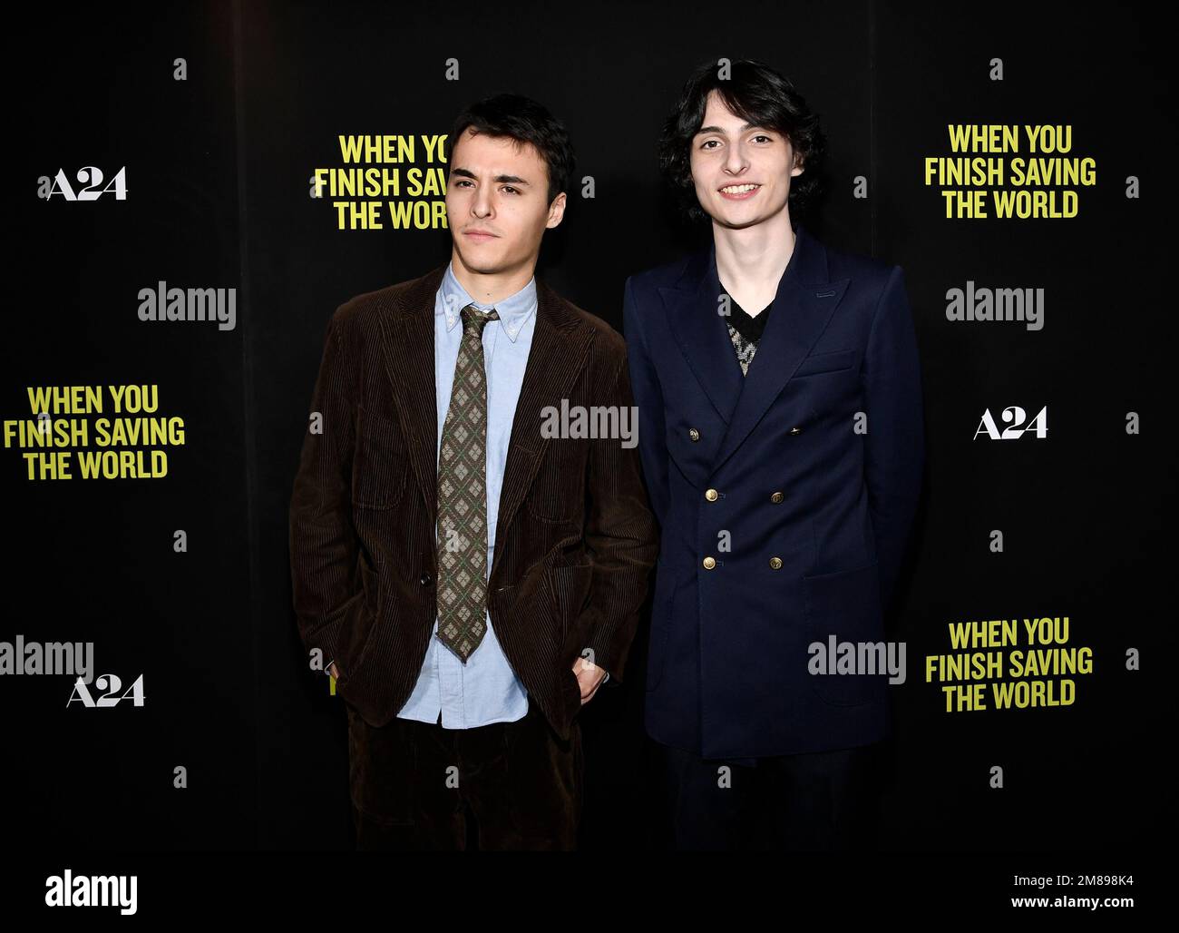 Billy Bryk, left, and Finn Wolfhard attend a special screening of "When ...