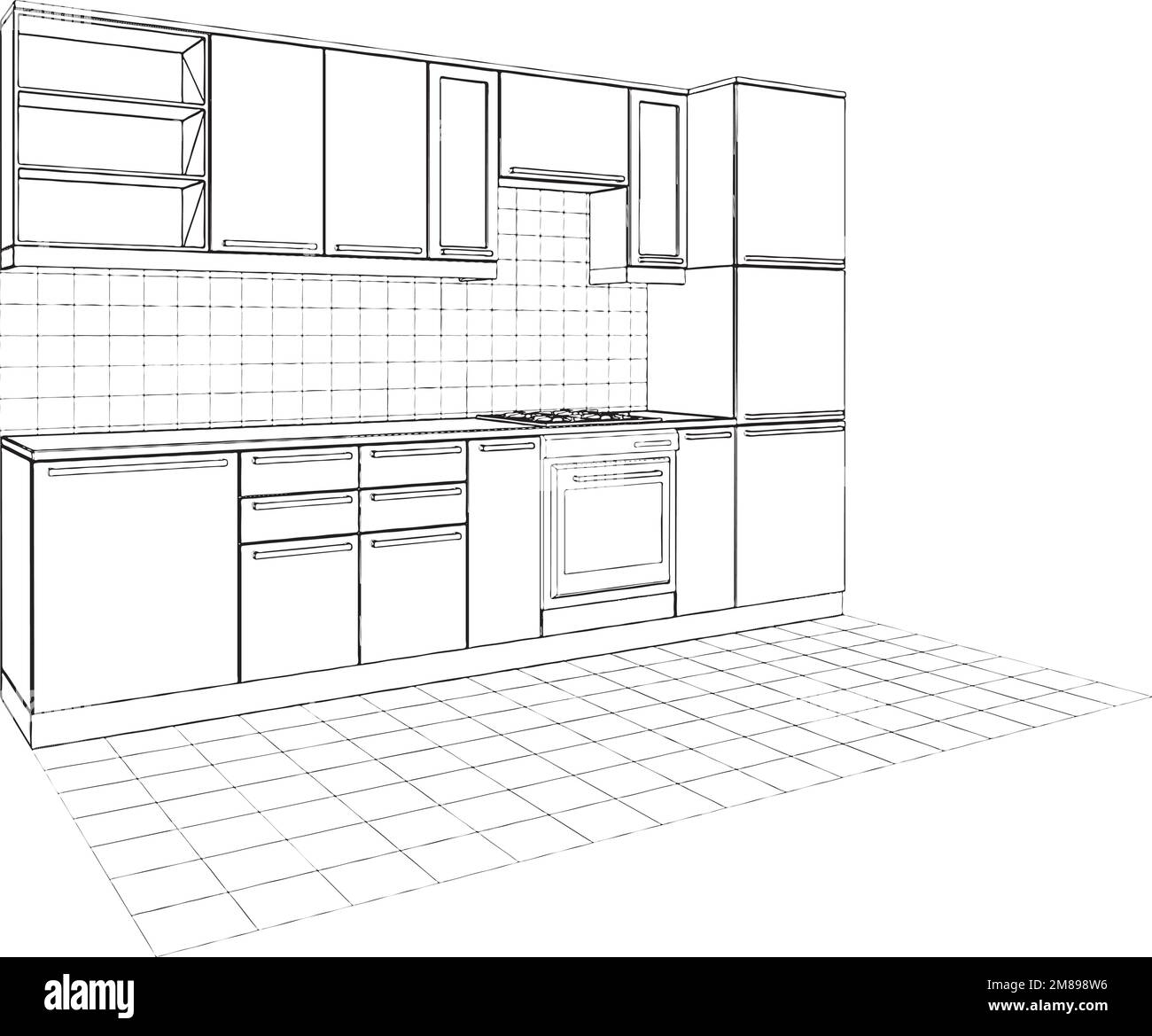 Cooking facility Stock Vector Images - Alamy