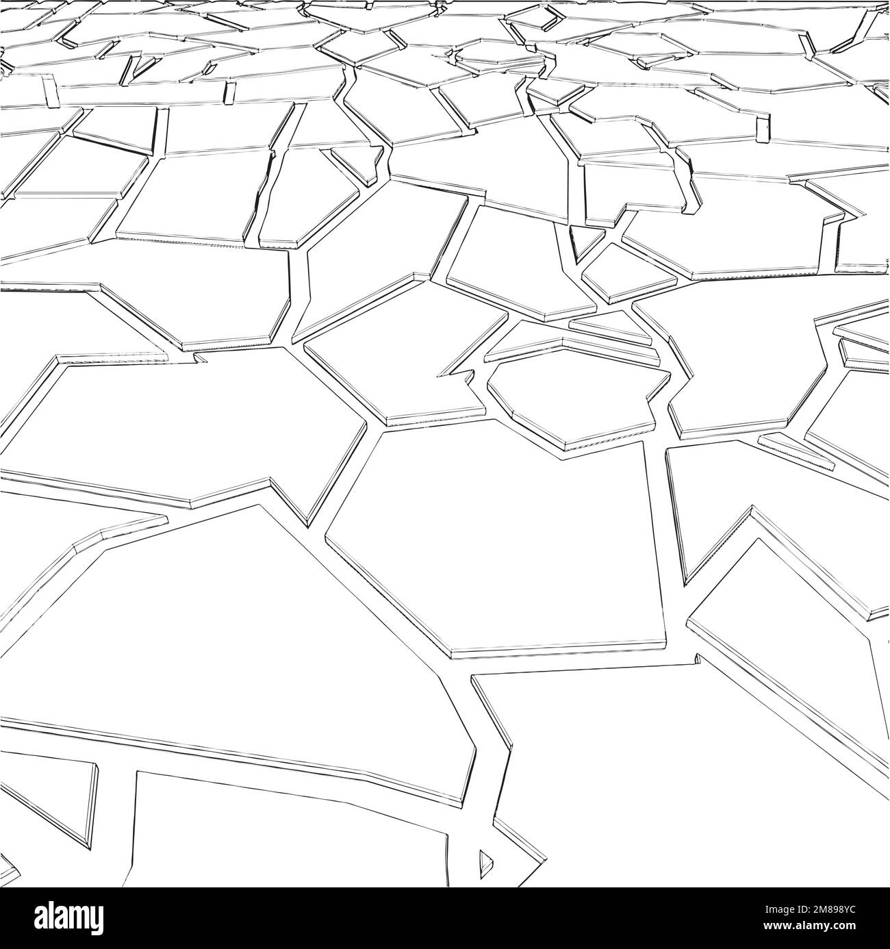 Decorative floor tile Black and White Stock Photos & Images - Alamy