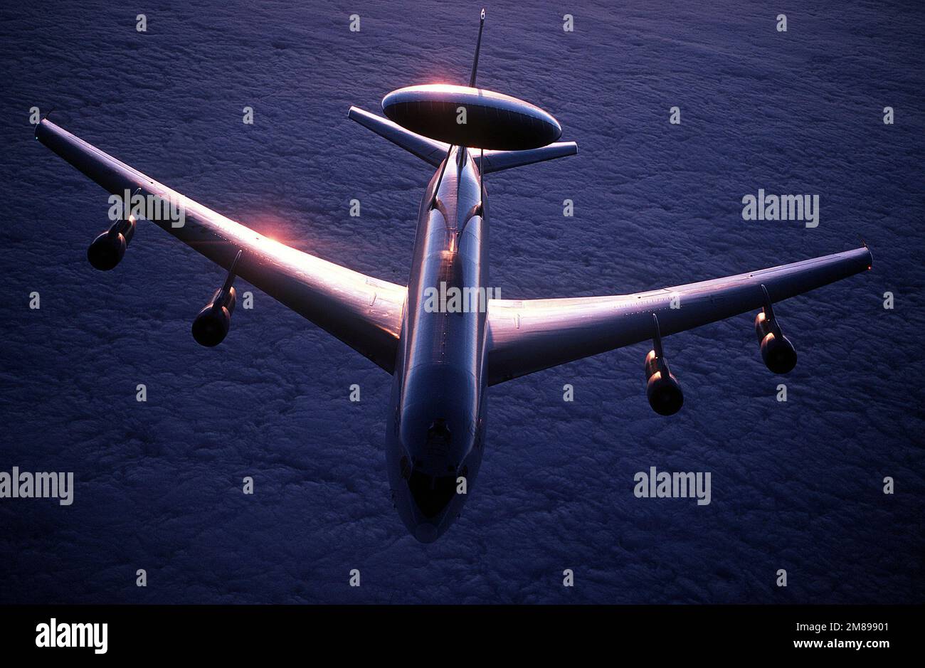 A NATO E-3A Sentry airborne warning and control system aircraft from ...