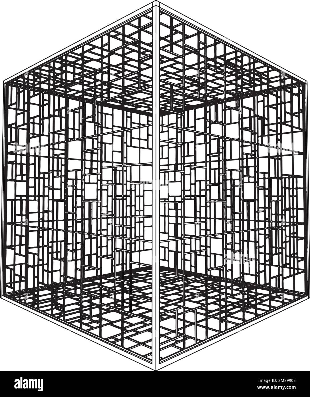 Abstract Ornamental Cage Vector Stock Vector Image & Art - Alamy