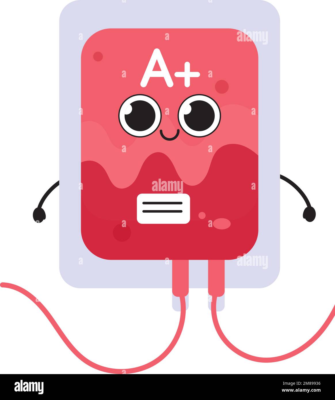 Isolated cute happy blood bag character Vector Stock Vector Image & Art ...